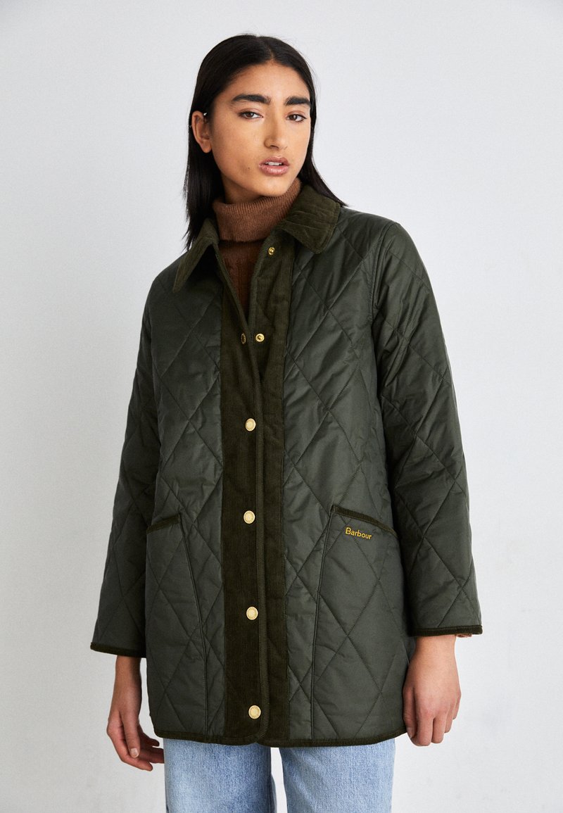 Barbour HIGHCLIFFE QUILT - Wintermantel - sage/oliv - Zalando.at