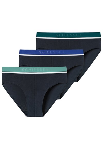 Schiesser RIO 3 PACK - Slip - black/white/schwarz - Zalando.ch