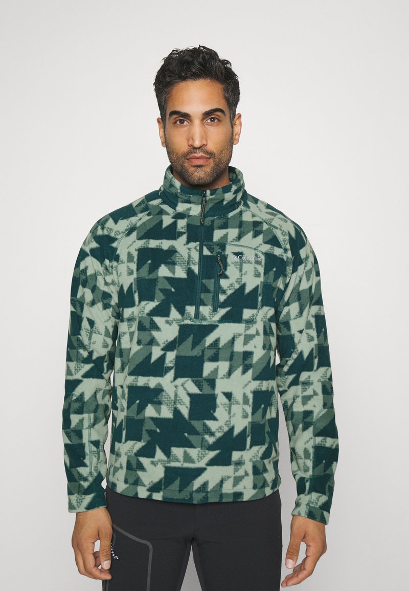 Columbia FAST TREK PRINTED HALF ZIP - Fleecepullover - night wave ...
