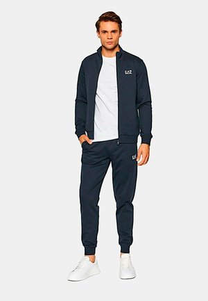 EA7 Emporio Armani VENTUS TRACKSUIT - Survêtement - black/noir - ZALANDO.FR