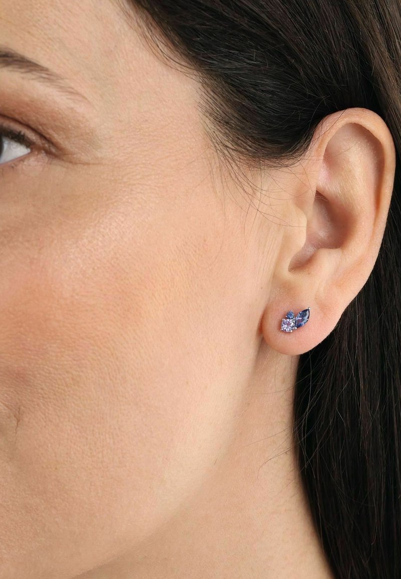 amor ZIRKONIA SYNTH. - Ohrringe - blau - Zalando.de
