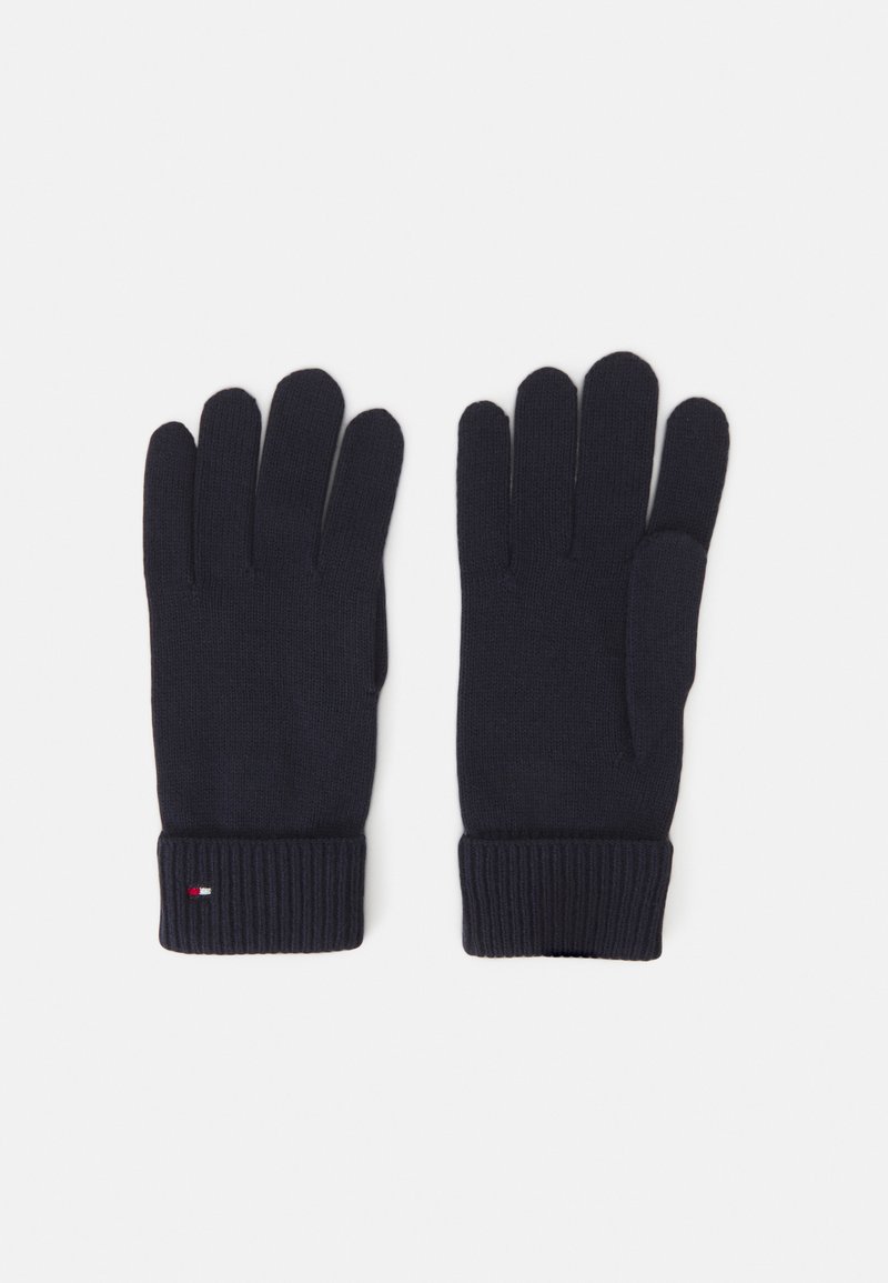 Tommy Hilfiger ESSENTIAL FLAG GLOVES - Hansker - space blue/blå - Zalando.no