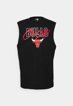 New Era NBA CHICAGO BULLS SCRIPT SLEEVELESS TEE - Joukkuetuote - black ...