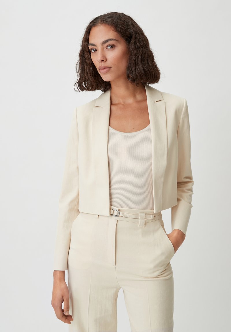comma KURZ IM BOXY-LOOK - Blazer - beige - Zalando.de