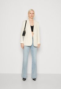 BOSS JOPETA - Halflange jas - open white/crème - Zalando.nl