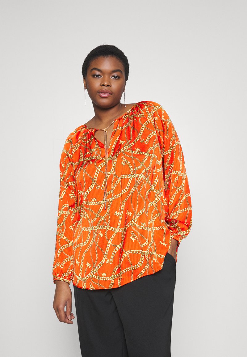 MICHAEL Michael Kors LOGO - Blouse - optic orange/orange - Zalando.ie
