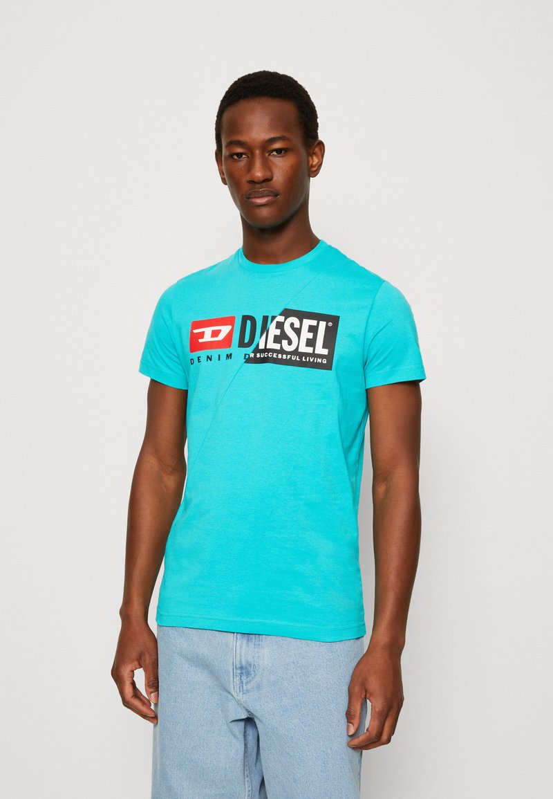 Diesel BROKEN LOGO DIEGO FIT UNISEX - T-shirt con stampa - mint/menta - Zalando.it