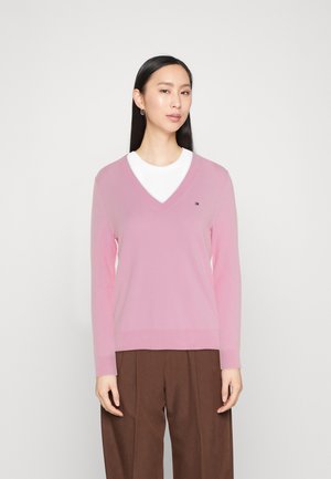 Tommy Hilfiger CABLE - Strickpullover - pink/pink - Zalando.at