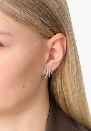 Coach SIGNATURE REXY HUGGIES - Ohrringe - open white/weiß - Zalando.de