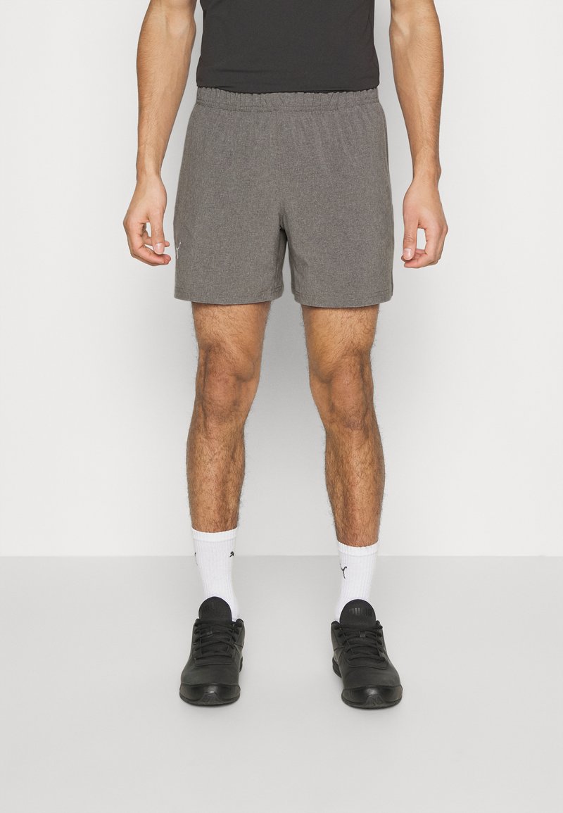 Puma SEASONS LIGHTWEIGHT - Shorts - black heather/black - Zalando.co.uk