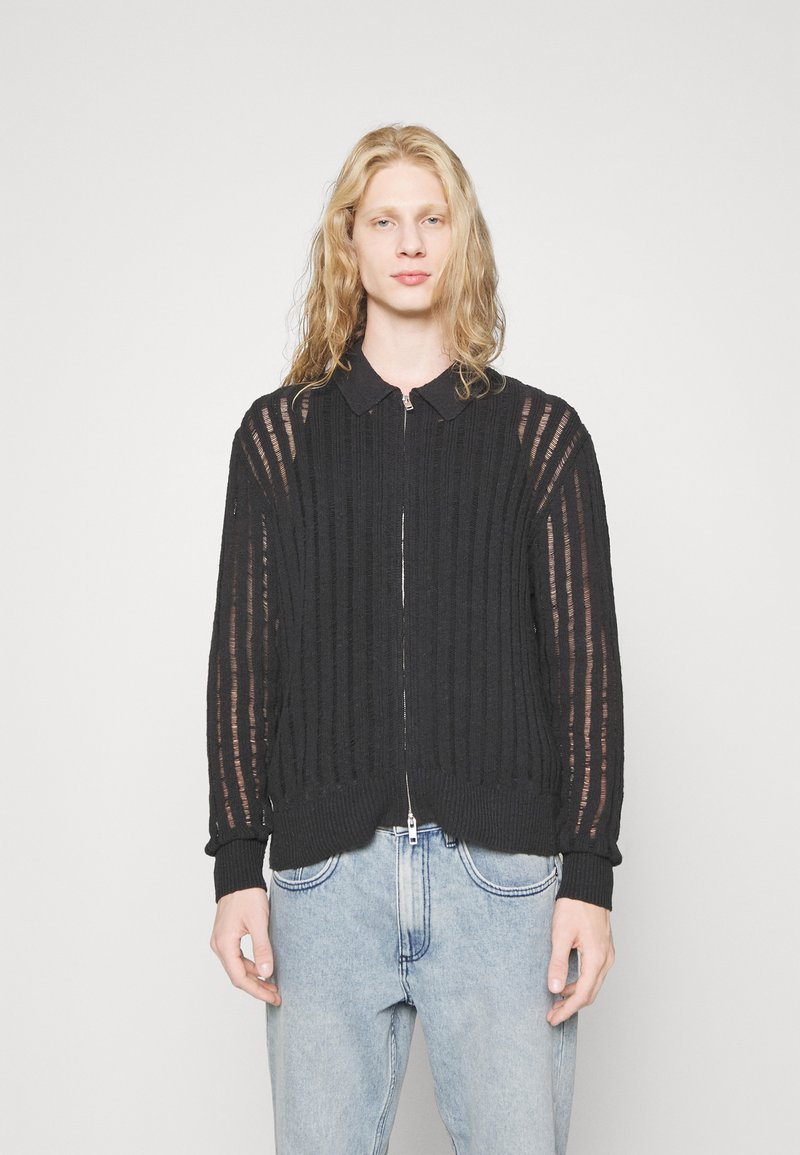 Weekday FERNANDO RELAXED CARDIGAN - Chaqueta de punto - black/negro ...