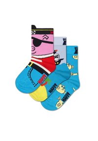 Happy Socks 3-PACK TREASURE CHEST GIFT - Socken - blue/blau - Zalando