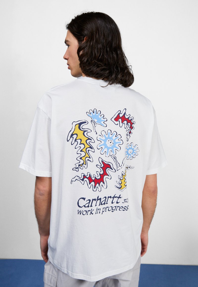 Carhartt WIP SPLASH - T-shirt print - white/crème - Zalando.be