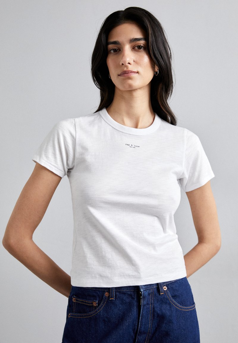 rag & bone MINI LOGO BABY TEE - Camiseta básica - white/blanco - Zalando.es
