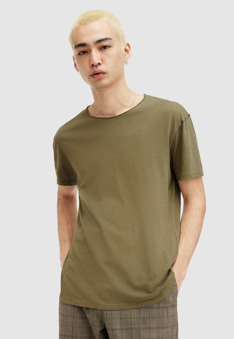 AllSaints FIGURE SS CREW - Camiseta básica - avo green/verde - Zalando.es