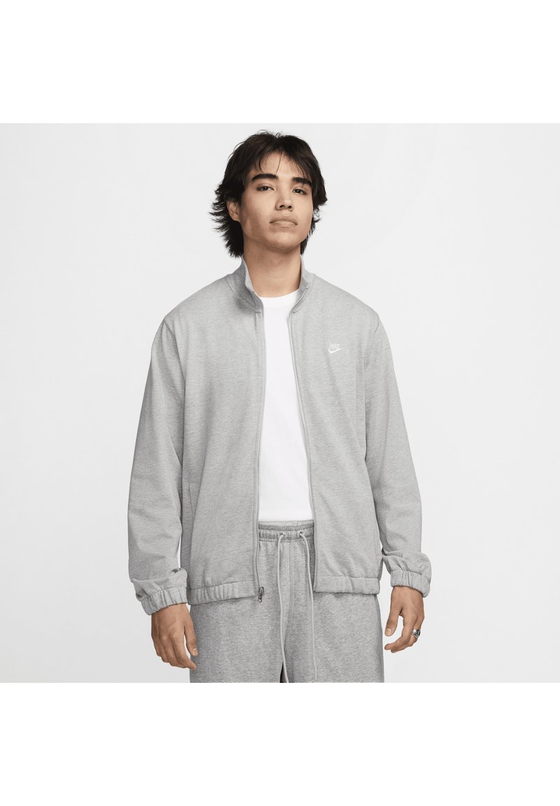 Nike Sportswear Club Sweatjacke Dark Grey Heather Light Smoke Grey