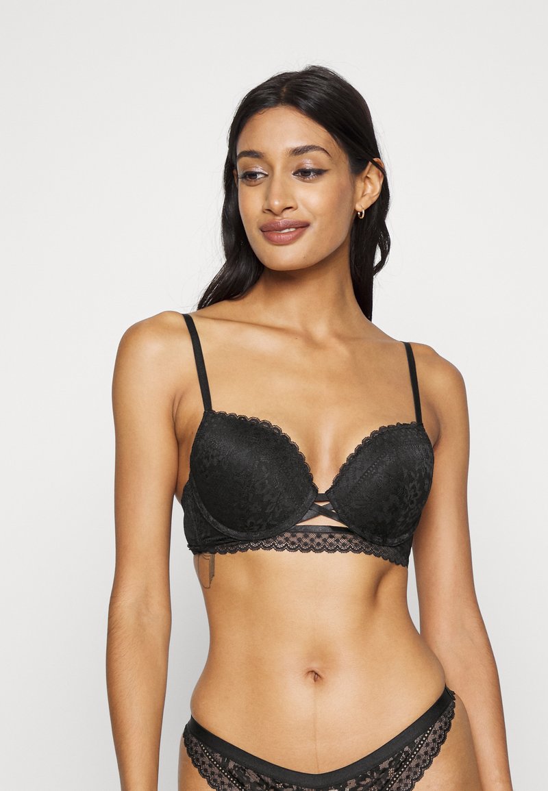 Lascana Push Up Bra Black Zalandode