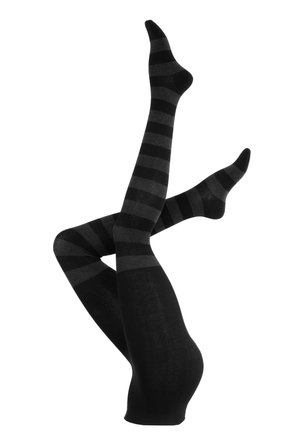 Calzitaly WITH FLORAL PATTERN DEN - Collant - black/nero - Zalando.it