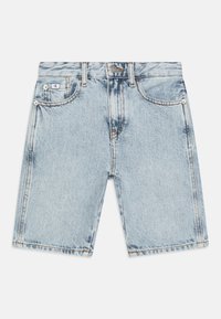 Calvin Klein Jeans RELAXED - Short en jean - powder blue/denim bleu ...