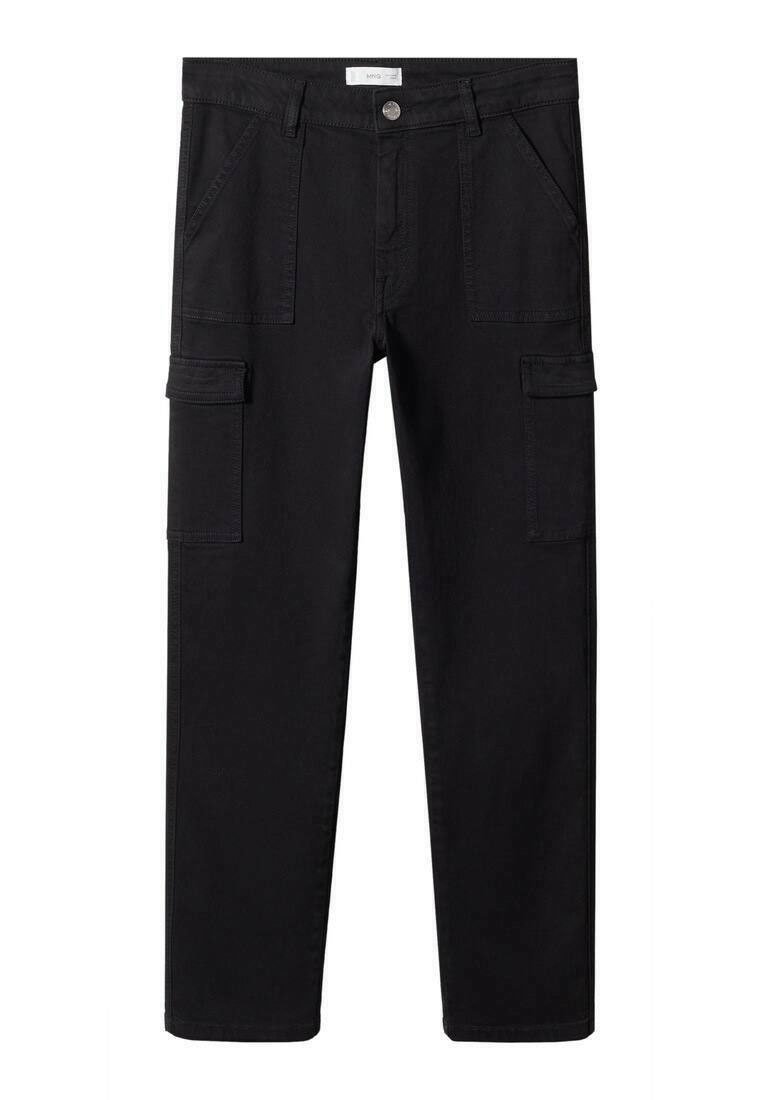 Mango Kids SLIMCARG - Jeans Straight Leg - noir/schwarz - Zalando.ch