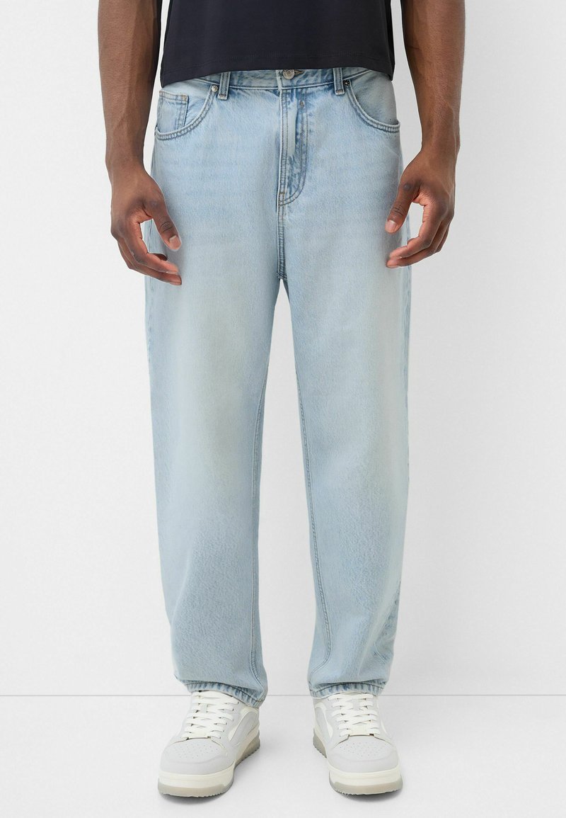 Bershka Relaxed fit jeans - light blue - Zalando.ie