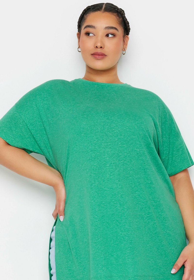 Yours Clothing OVERSIZED - T-shirt basic - green/neongroen - Zalando.be