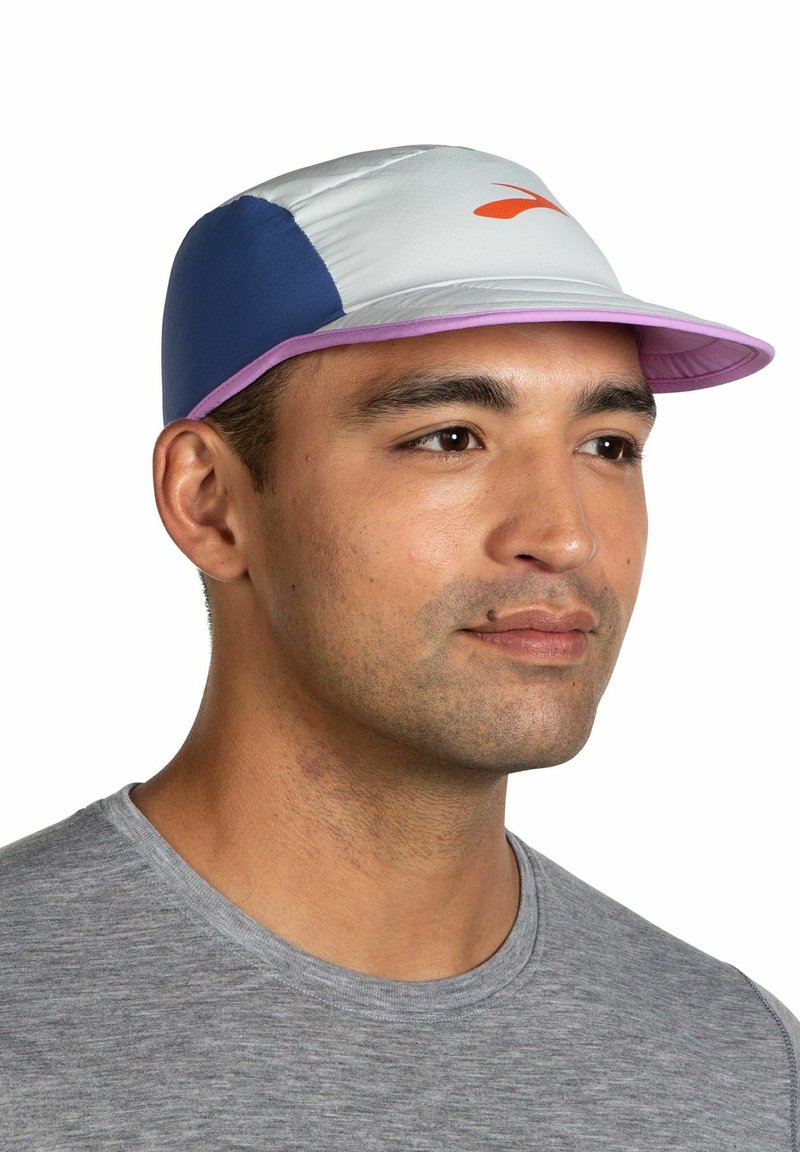 Brooks Lightweight Packable Hat - Cap - lt slate aegean bright purple ...
