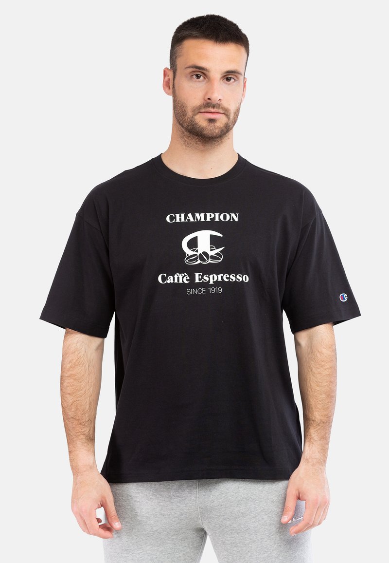 Champion Print T-shirt - black - Zalando.de