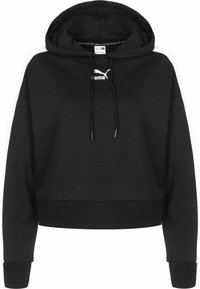 Puma ICONIC CROP - Kapuutsiga pusa - black/must - Zalando.ee