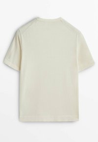 Massimo Dutti SHORT SLEEVE - T-shirt basic - beige - Zalando.nl