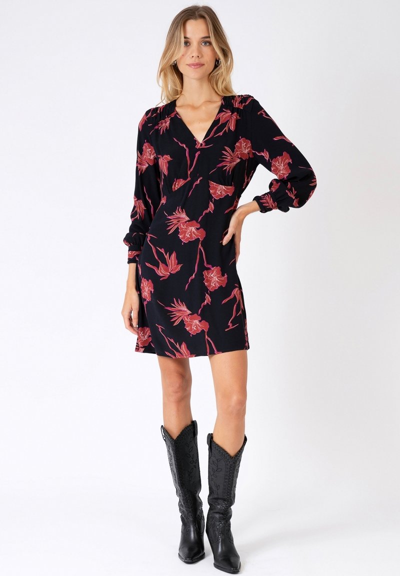 AN'GE ELEGANT SHORT MALABA - Robe de jour - phoebe noir/noir - ZALANDO.FR