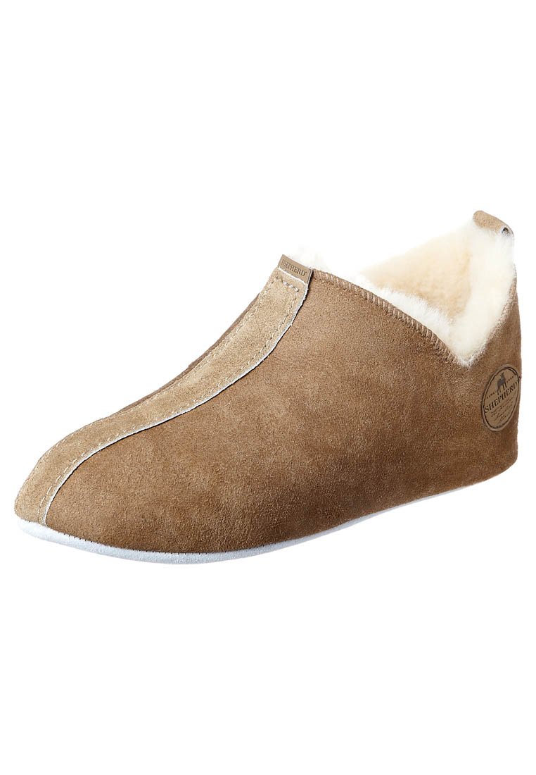 Shepherd LINA - Tofflor & inneskor - antique cognac/cognac - Zalando.se