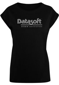 F4NT4STIC RETRO GAMING DATASOFT LOGO - T-shirt print - black/zwart - Zalando.nl