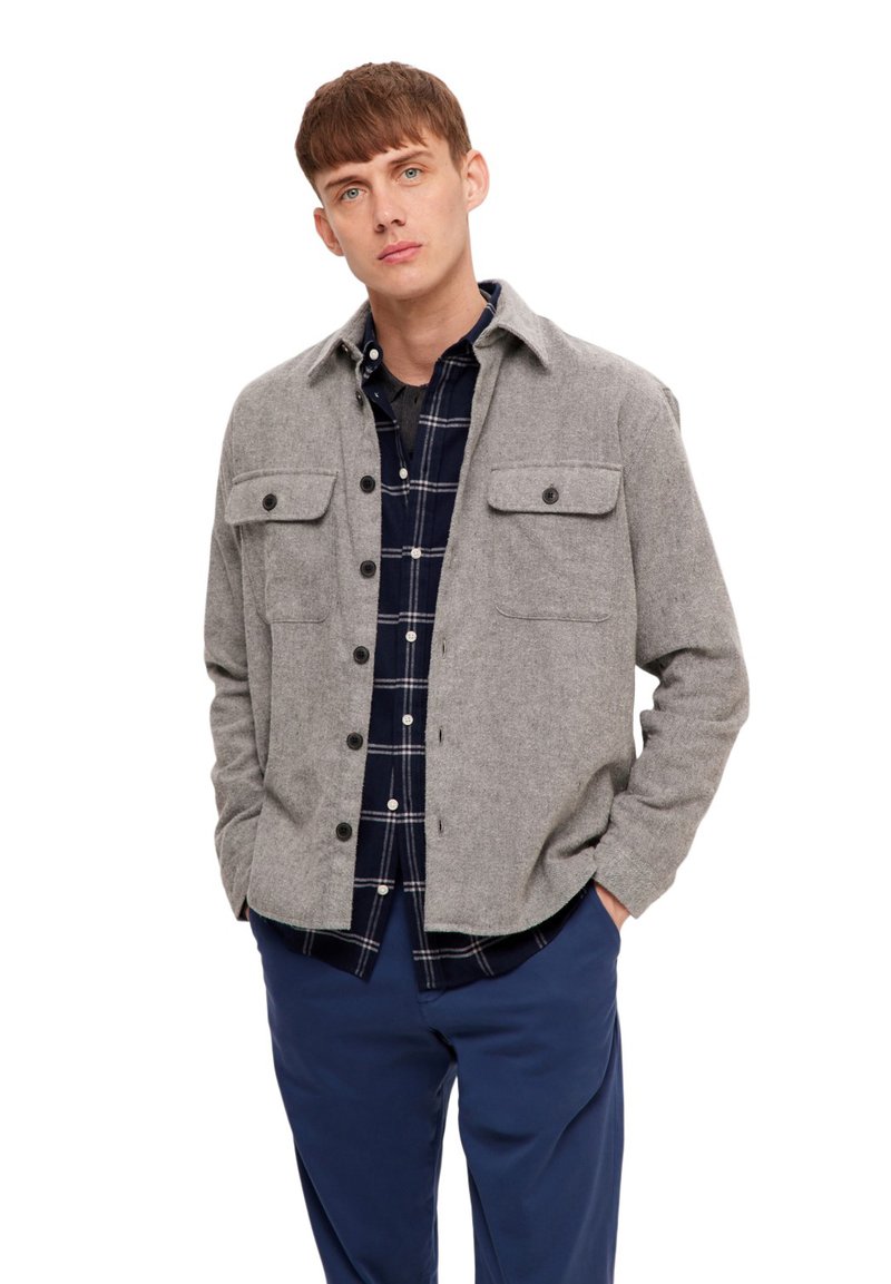 Selected Homme SLHLOOSEMASON-TWILL W NOOS - Summer jacket - asphalt ...