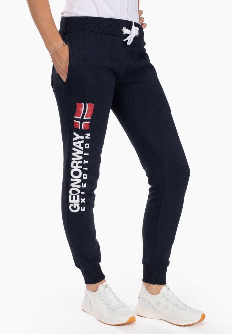 Geo Norway MACHAL - Tracksuit bottoms - navy/dark blue - Zalando.de