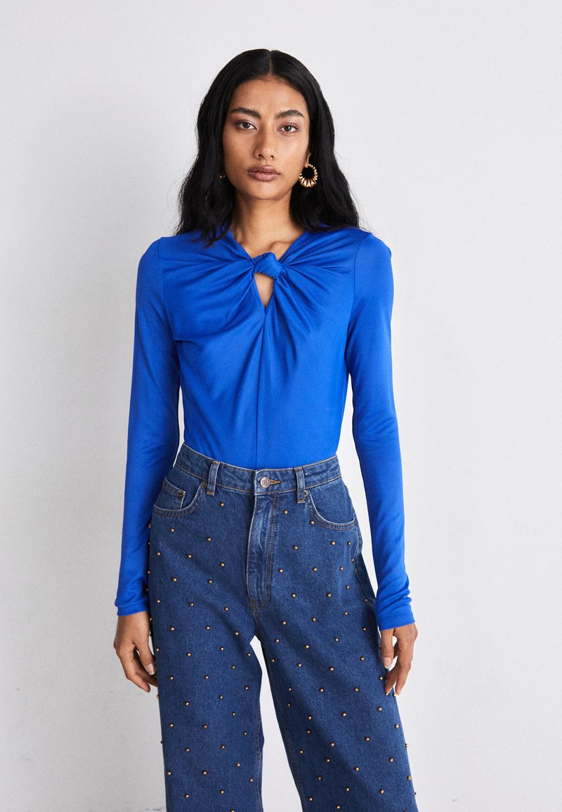 Farm Rio LONG SLEEVE BODY - Topper langermet - blue/blå - Zalando.no
