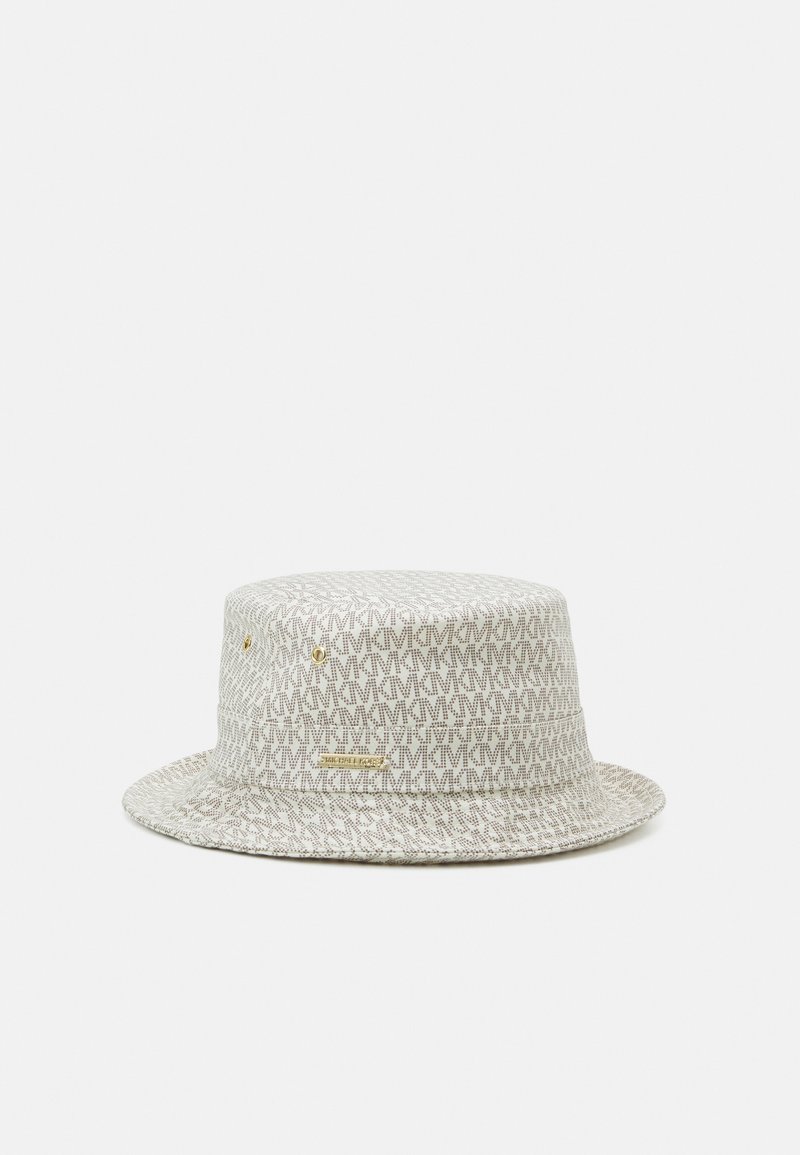 MICHAEL Michael Kors BLOCK LOGO BUCKET HAT - Hatt - bone/offwhite ...