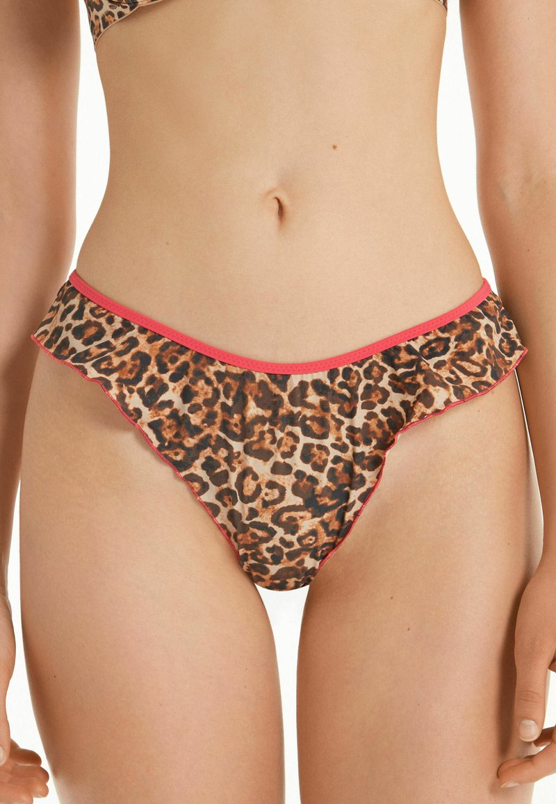 Tezenis String - aufdruck v stampa leopard/beige-meliert - Zalando.at