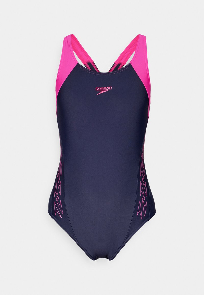 Speedo WOMENS HYPERBOOM SPLICE RACERBACK - Badpak - true navy/electric ...
