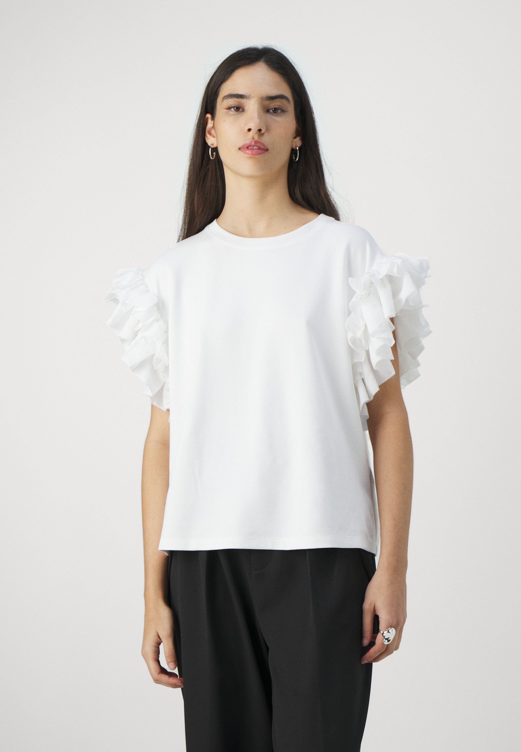 Custommade MONIQ Print T shirt bright white white Zalando.ie