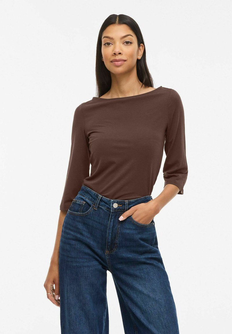 VILA MIT 3/4-ÄRMELN VIEMILIE U-BOOT-AUSSCHNITT - Long sleeved top ...