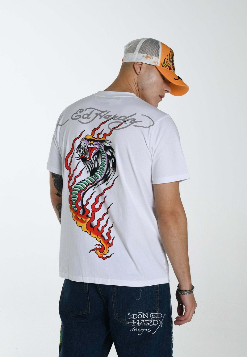 Ed Hardy CRAWL - T-shirts print - white/hvid - Zalando.dk
