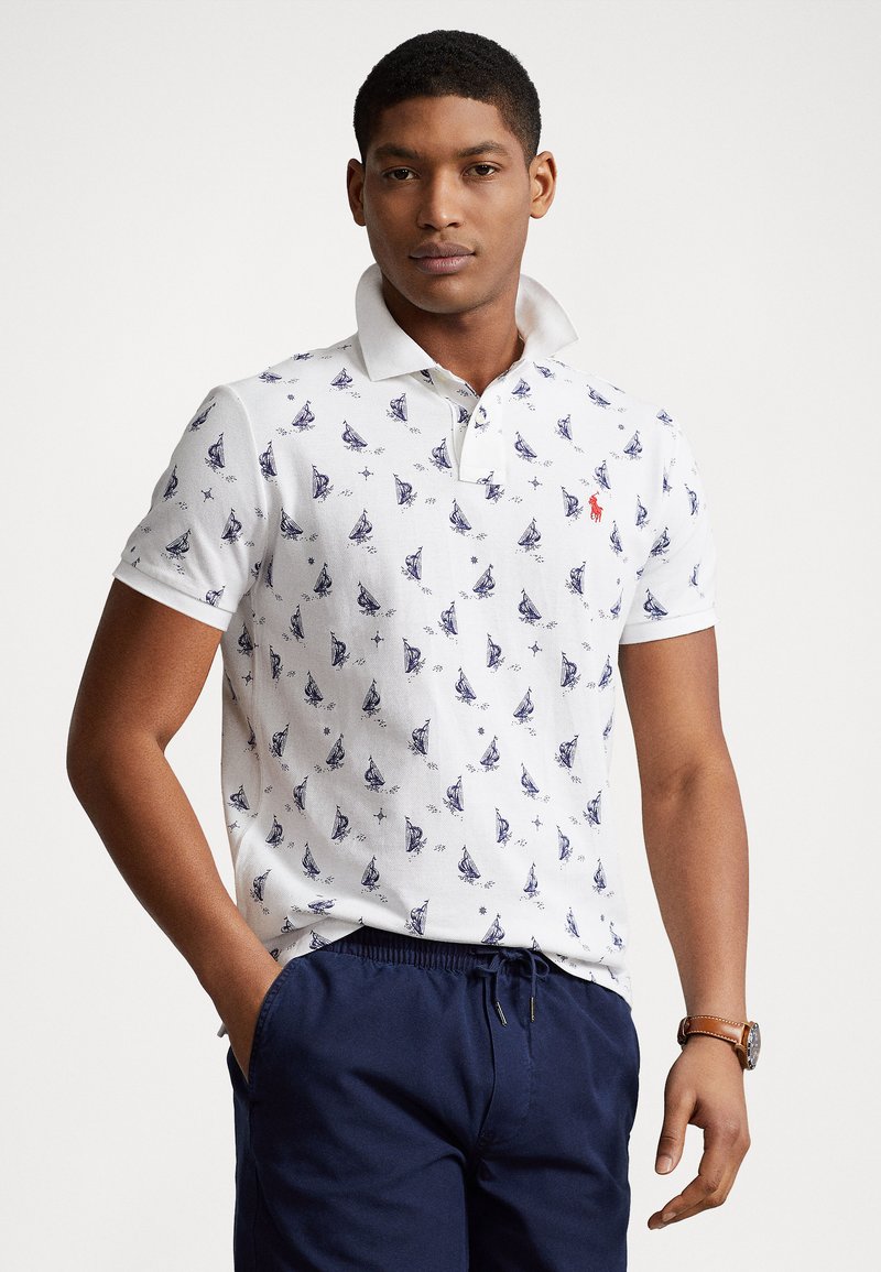 Polo Ralph Lauren SHORT SLEEVE - Polo shirt - off-white - Zalando.co.uk