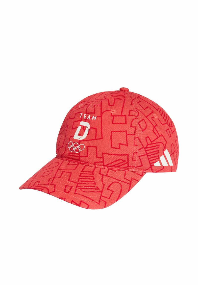adidas Performance TEAM D GFX - Cap - semi lucid red/hellrot - Zalando