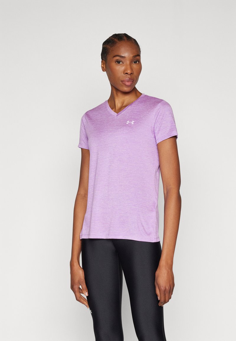 Under Armour TECH TWIST - T-Shirt basic - provence purple / purple ace ...