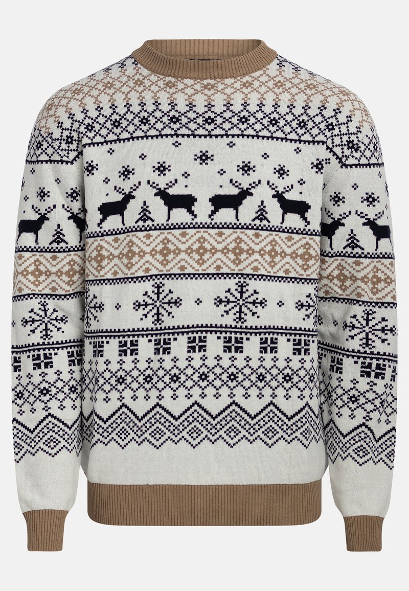 Redefined Rebel SANTA REGULAR FIT - Strikkegenser - offwhite - Zalando.no