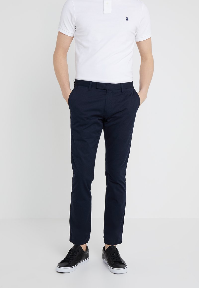 Polo Ralph Lauren FLAT PANT - Chinos - aviator navy/dark blue - Zalando.co.uk