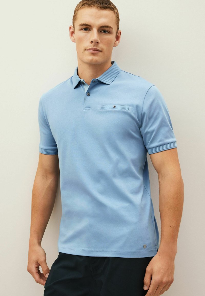 Next PLAIN STANDARD - Poloshirt - light blue/blau - Zalando.de