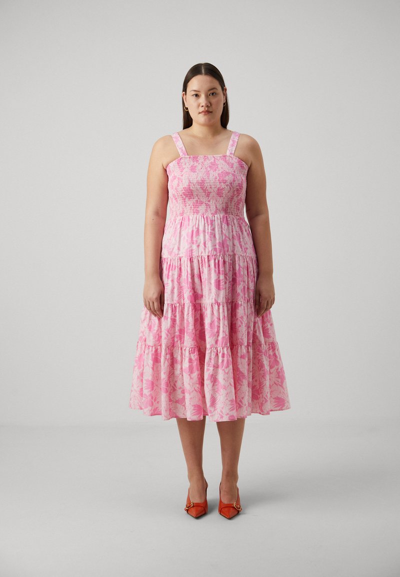 MICHAEL Michael Kors PALM TIERED SMOCK - Kjole - pink/rosa - Zalando.no