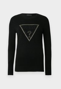 Guess SASHA TRIANGLE LOGO - Camisola - jet black/preto - Zalando.pt